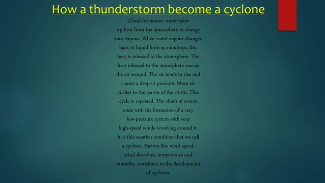 Wind, storms and cyclones ppt | PPTX | Weather | Science