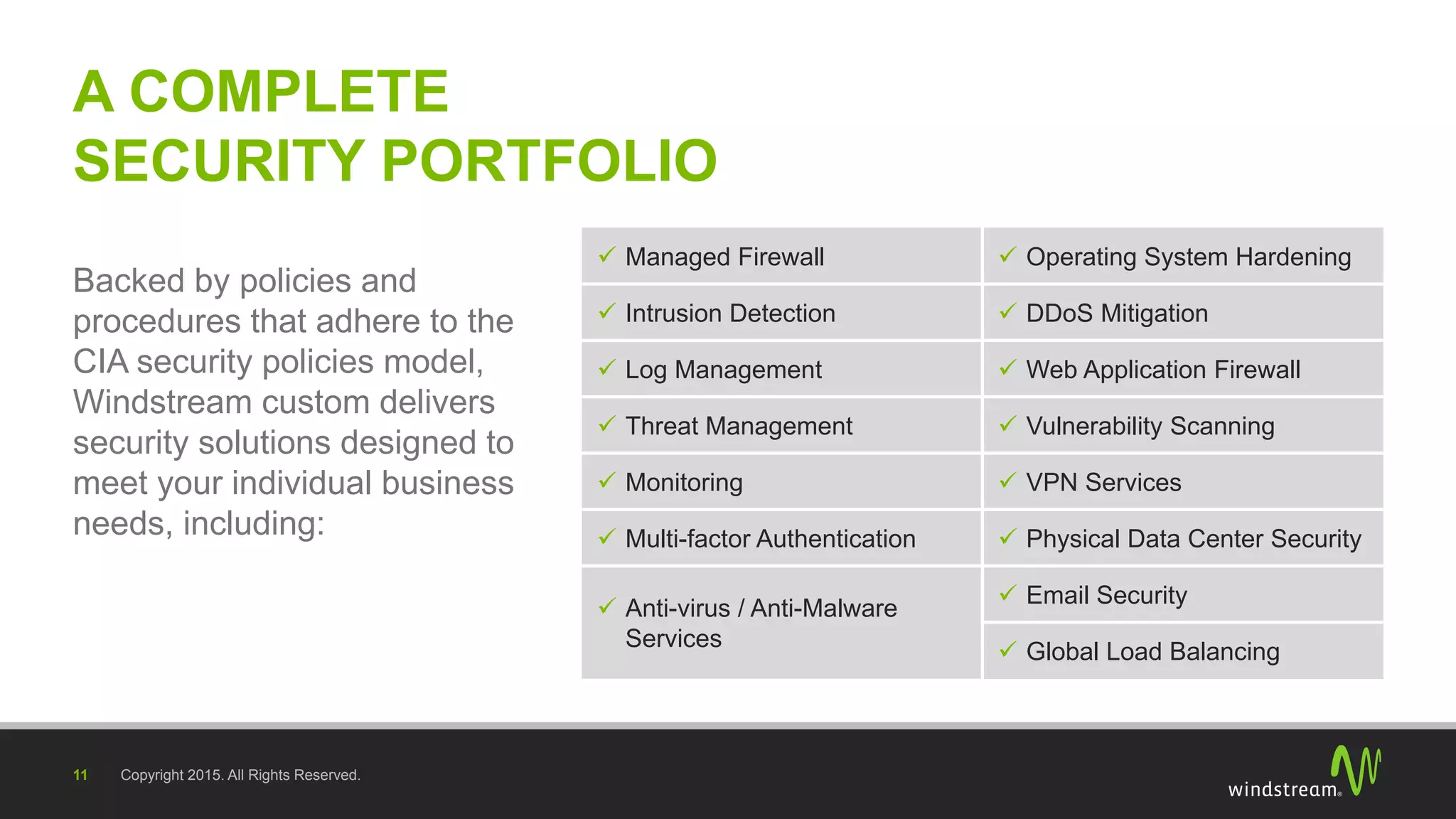 Windstream Cloud Security Presentation | PPTX