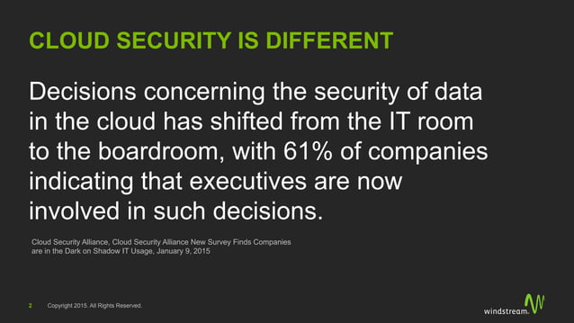 Windstream Cloud Security Presentation | PPTX | Cloud Computing | Internet