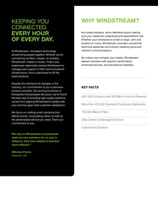 Windstream Corporate Brochure | PDF