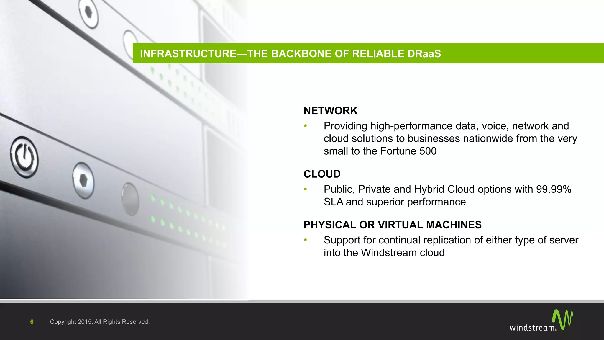 Windstream DRaaS Sales Presentation | PPT