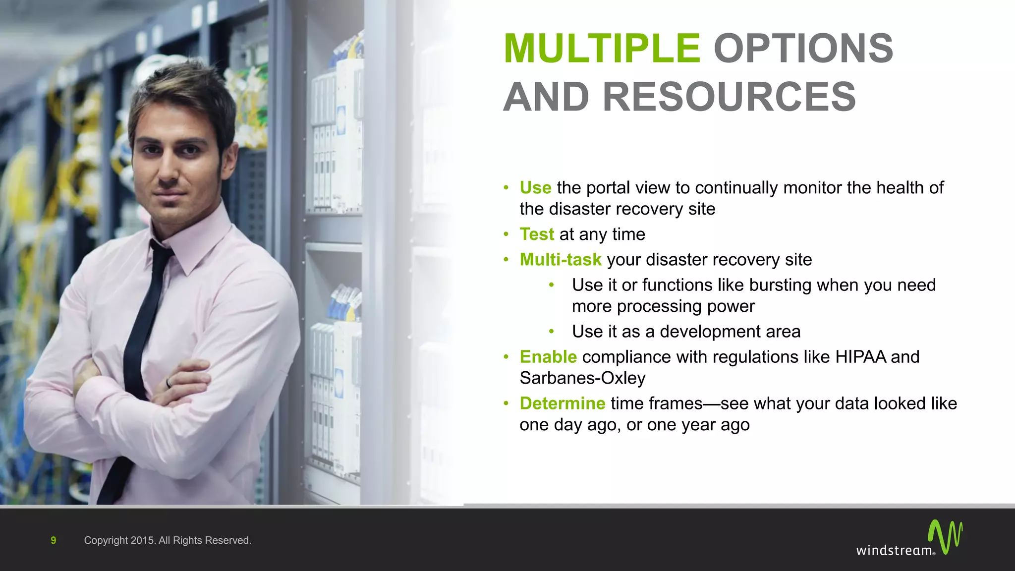 Windstream DRaaS Sales Presentation | PPT