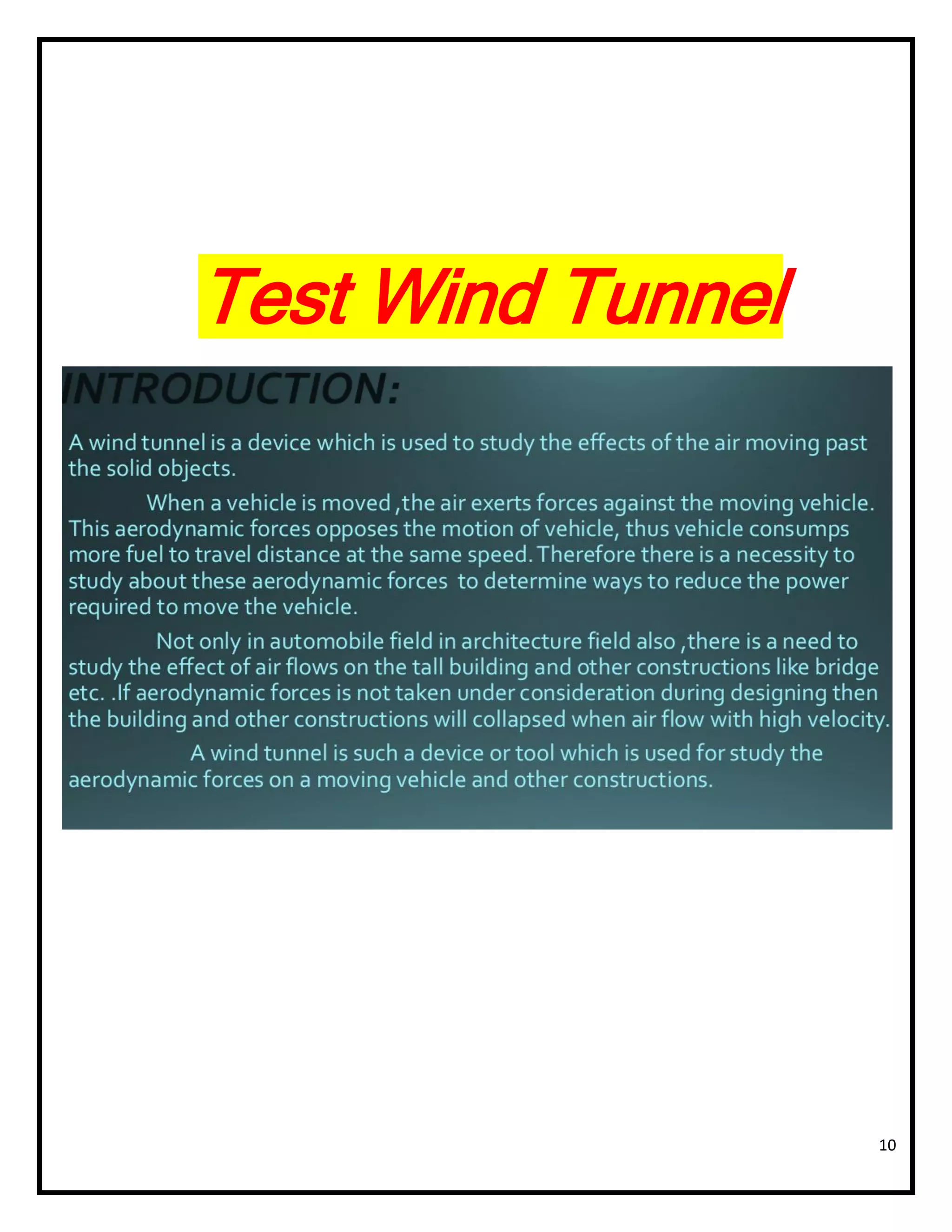 Wind tunnel building test | PDF