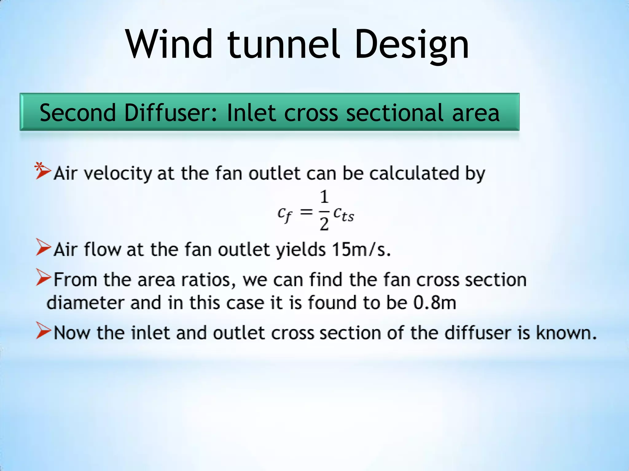 Wind tunnel design | PPTX