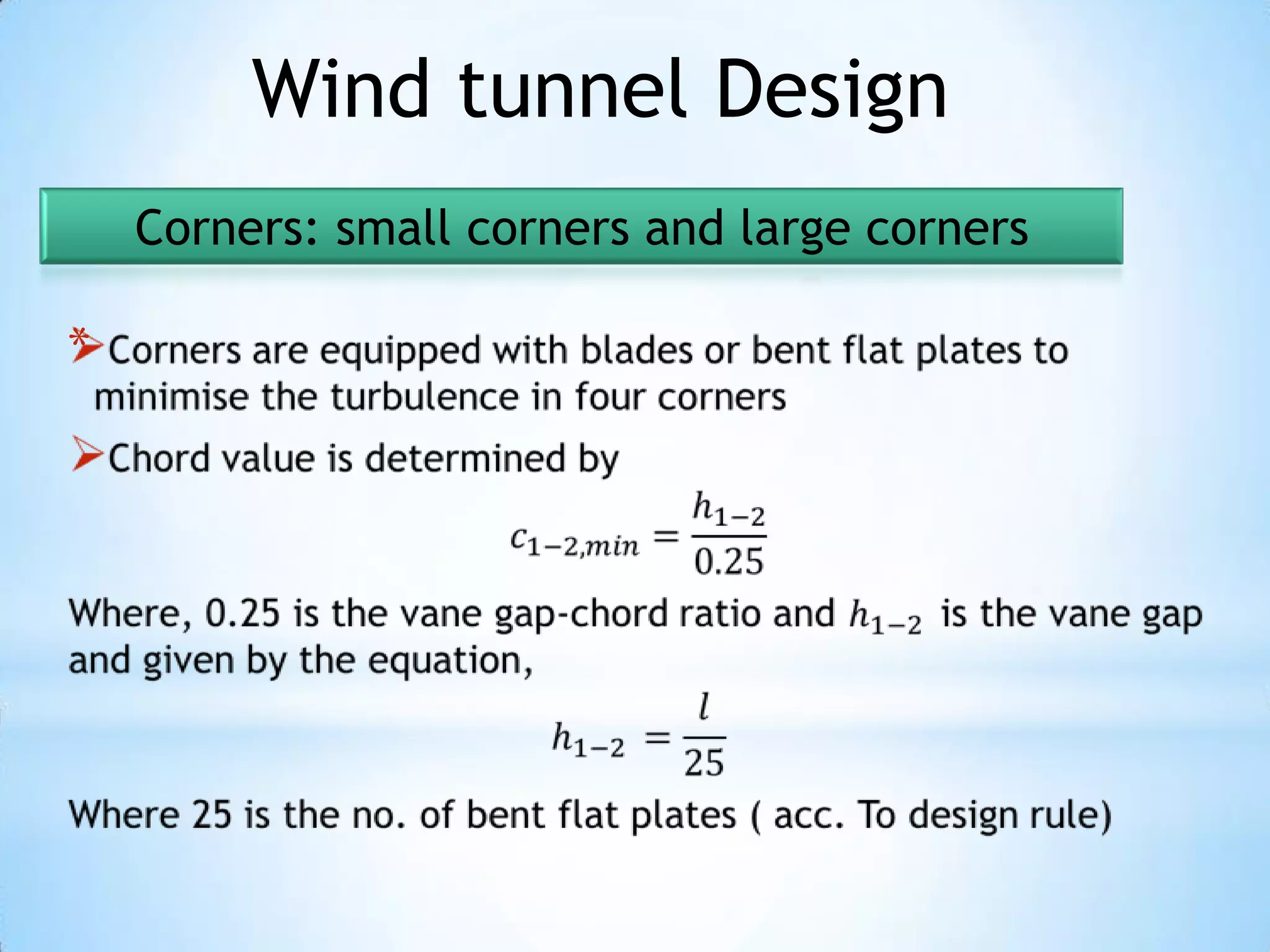 Wind tunnel design | PPTX