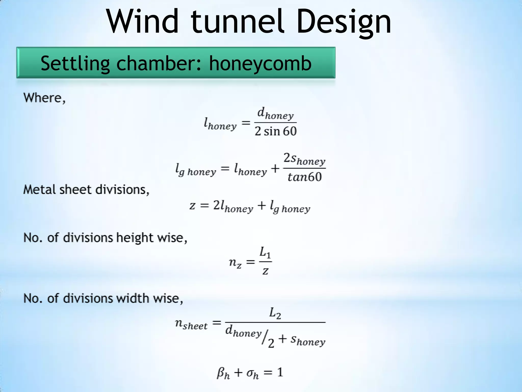 Wind tunnel design | PPTX