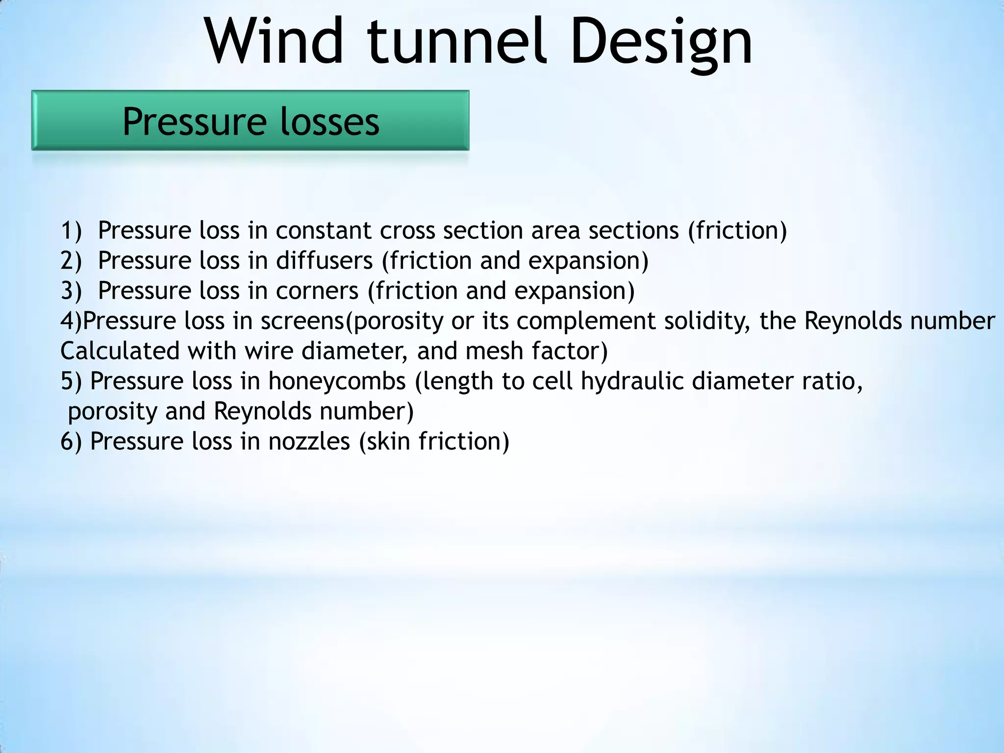 Wind tunnel design | PPTX