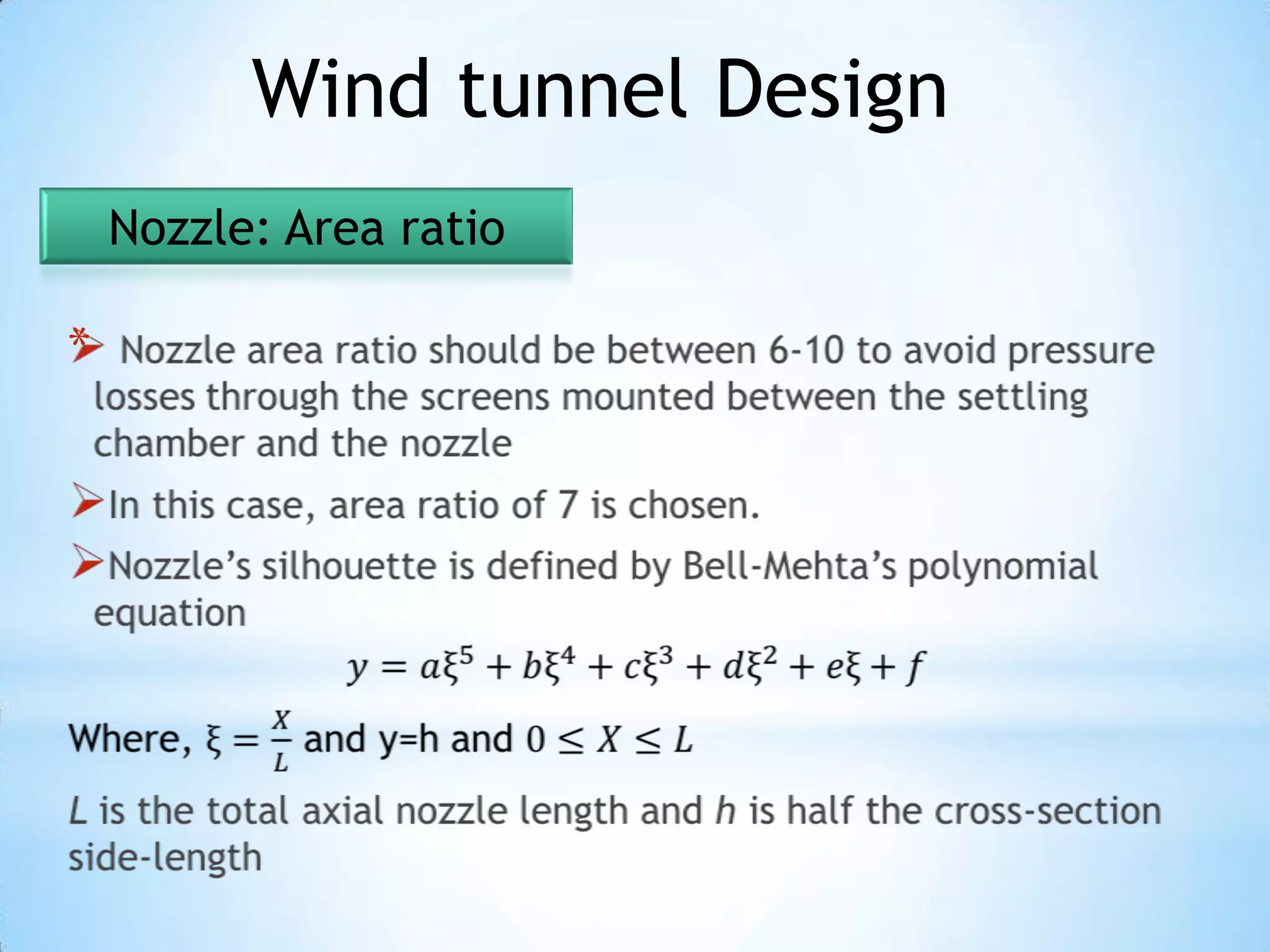 Wind tunnel design | PPTX