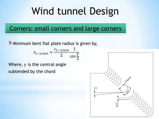 Wind tunnel design | PPTX