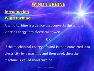 Wind turbine | PPTX