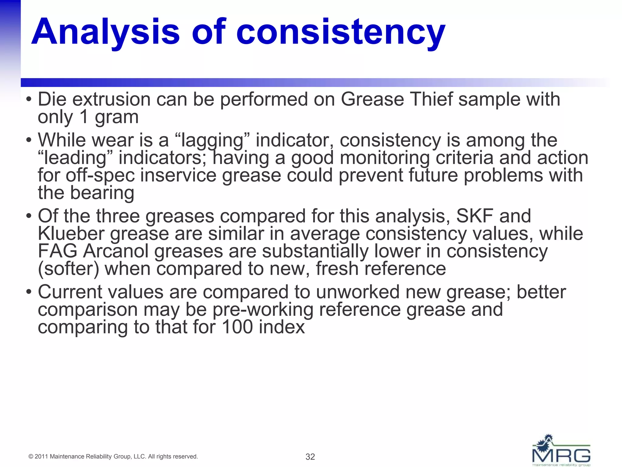 Wind turbine grease sampling and analysis | PPTX