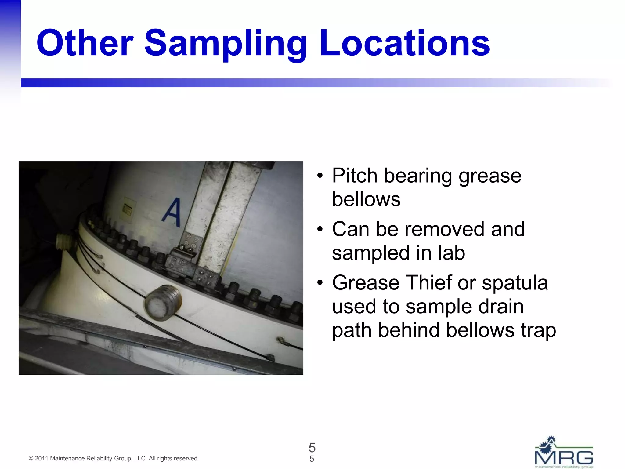 Wind turbine grease sampling and analysis | PPTX