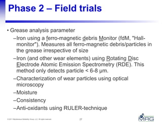 Wind turbine grease sampling and analysis | PPTX