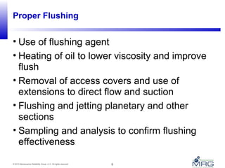 Wind turbine lubricant sampling, flushing, and analysis | PPT