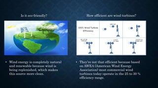 Wind turbine project experiment | PPTX