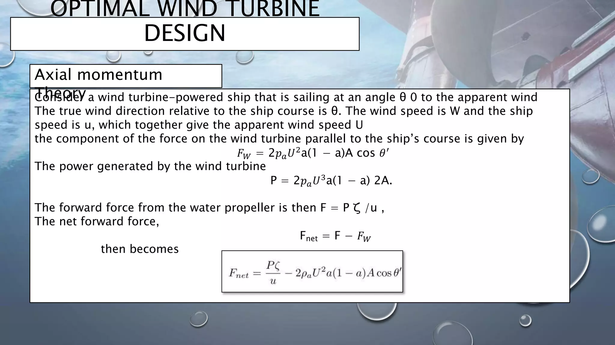 Wind Turbine Propulsion of Ships (1).pptx