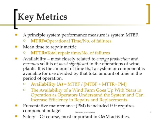 Wind turbine reliability | PPT