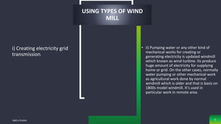Wind TURBINE WORKING PRINCIPLE & Renewable Power Energy.pptx