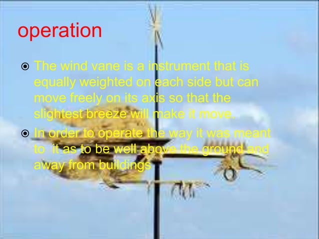 Wind vane pd2 | PPTX