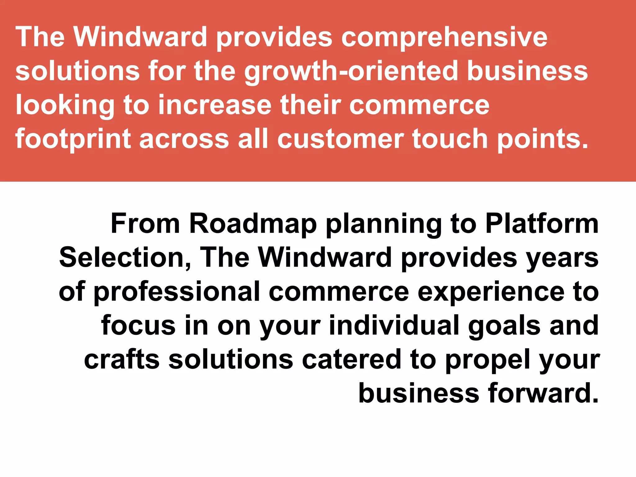 Windward Consulting Brief | PPT