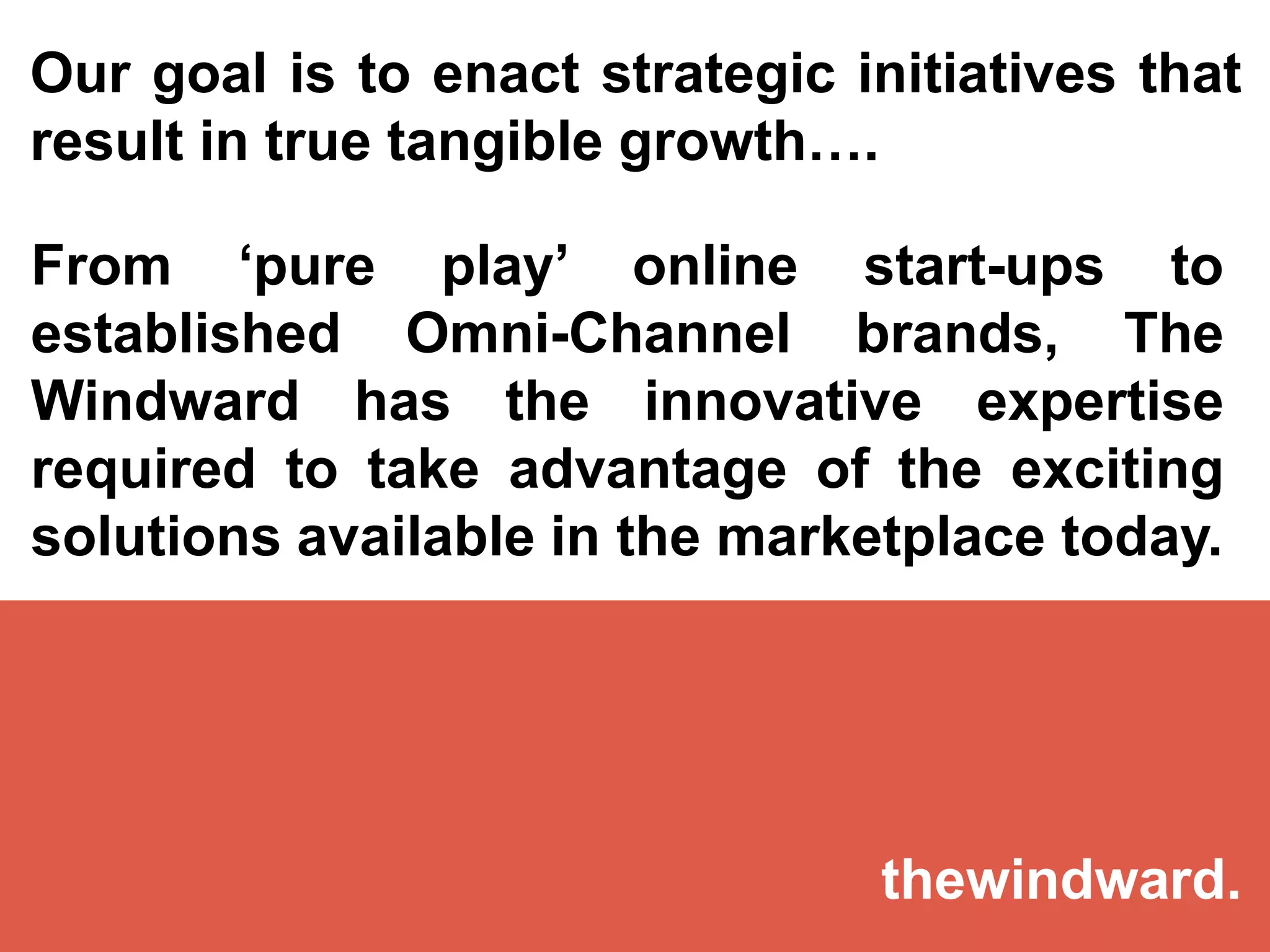 Windward Consulting Brief | PPT