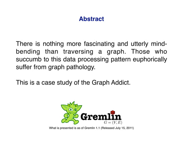 The Pathology of Graph Databases | PPT