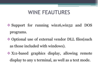 Wine (software) | PPTX
