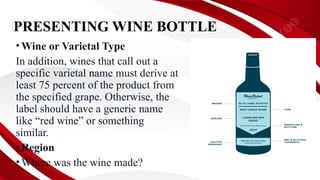 Food and Beverage Services NC II: Wine Service | PPTX