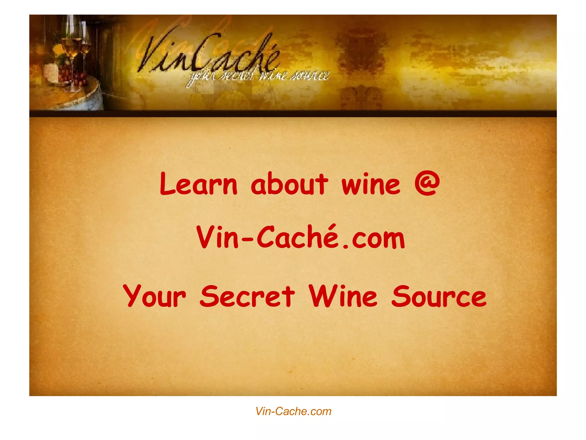 Wine Terms You Should Know | PPT