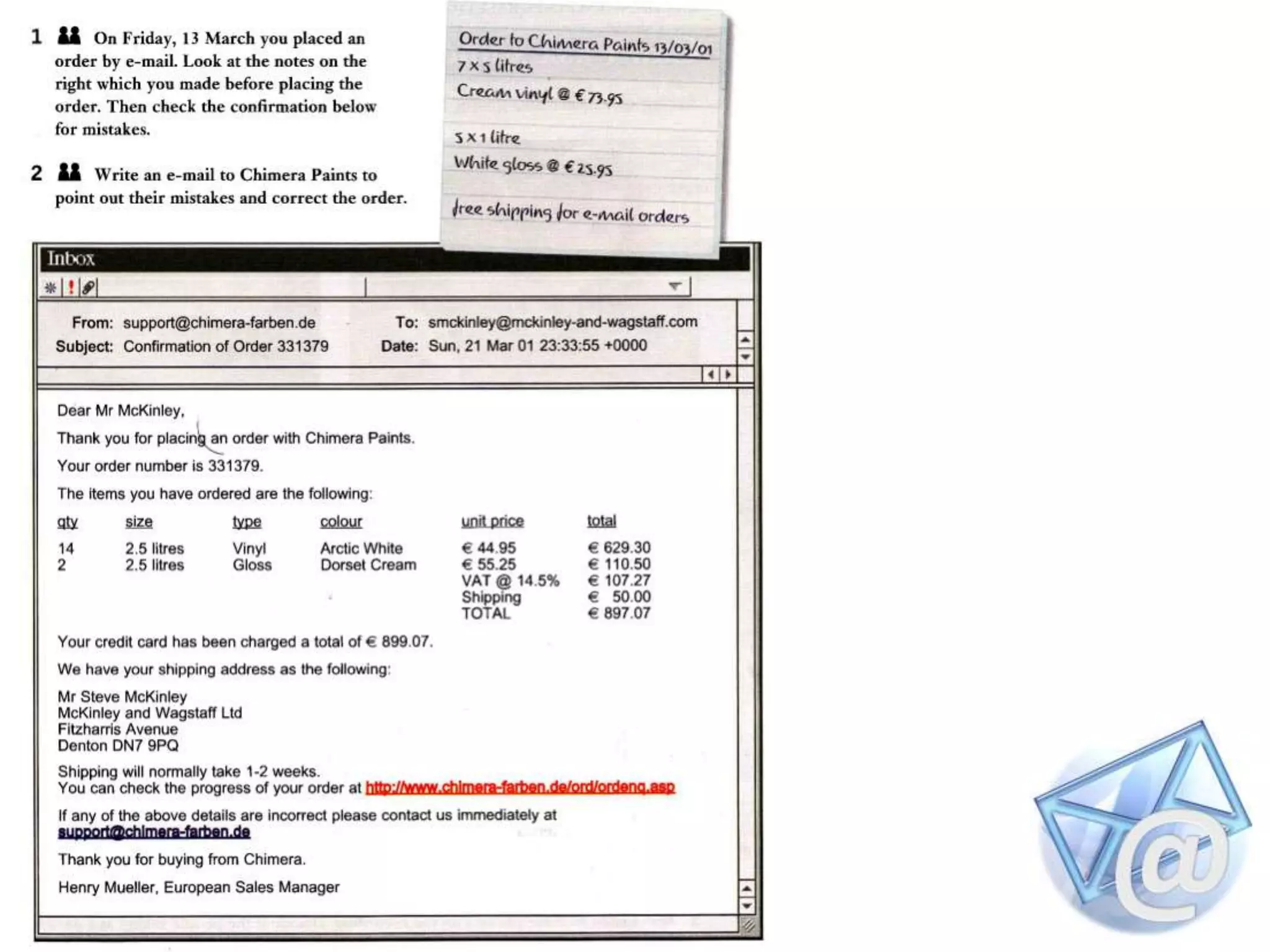 Sorting out problems by email | PPTX