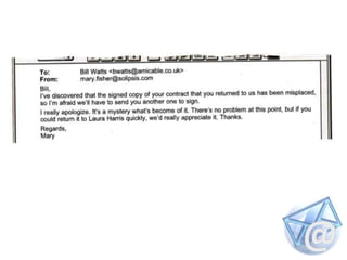 Sorting out problems by email | PPT