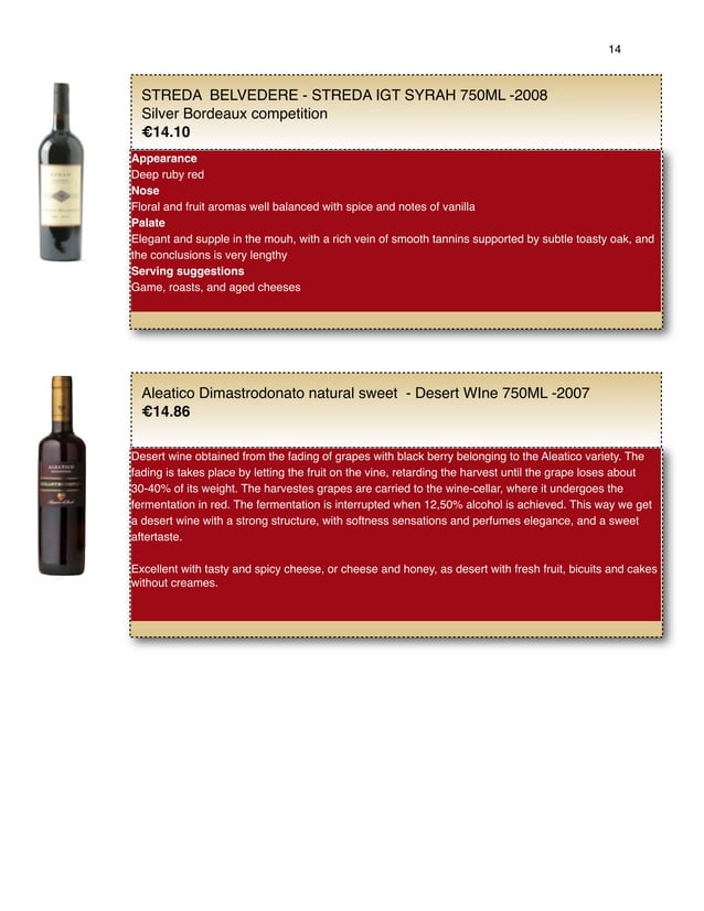 Wine catalogue highlight (english) | PDF