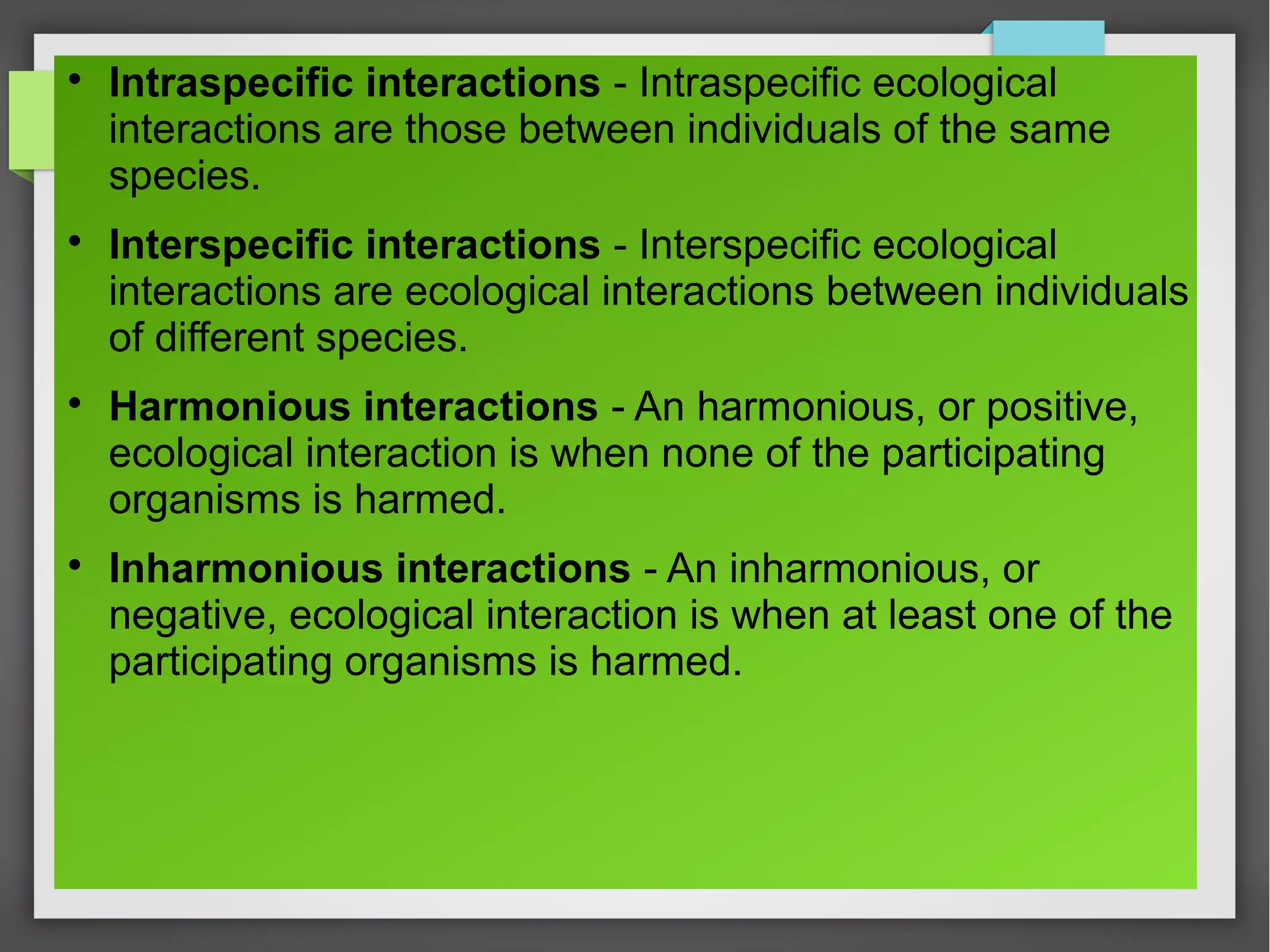 Ecological Interactions - Mutualism, Commensalism & Neutralism | PPT