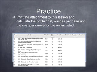 Wine cost | PPT