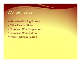PGS Wine Culture Group Final Presentation | PDF