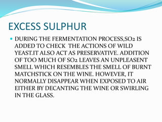 Wine faults | PPTX | Alcoholic Beverages | Food & Drink