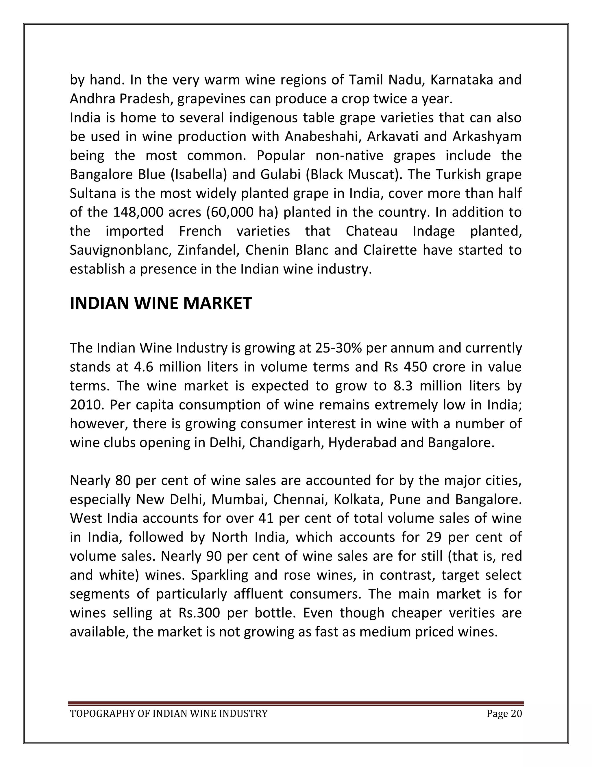 TOPOGRAPHY OF THE INDIAN WINE MAKING INDUSTRY: A GLOCAL PERSPECTIVE | DOCX