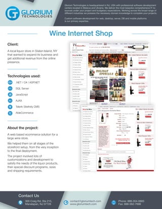 Wine internet shop | PDF | Internet | Computing