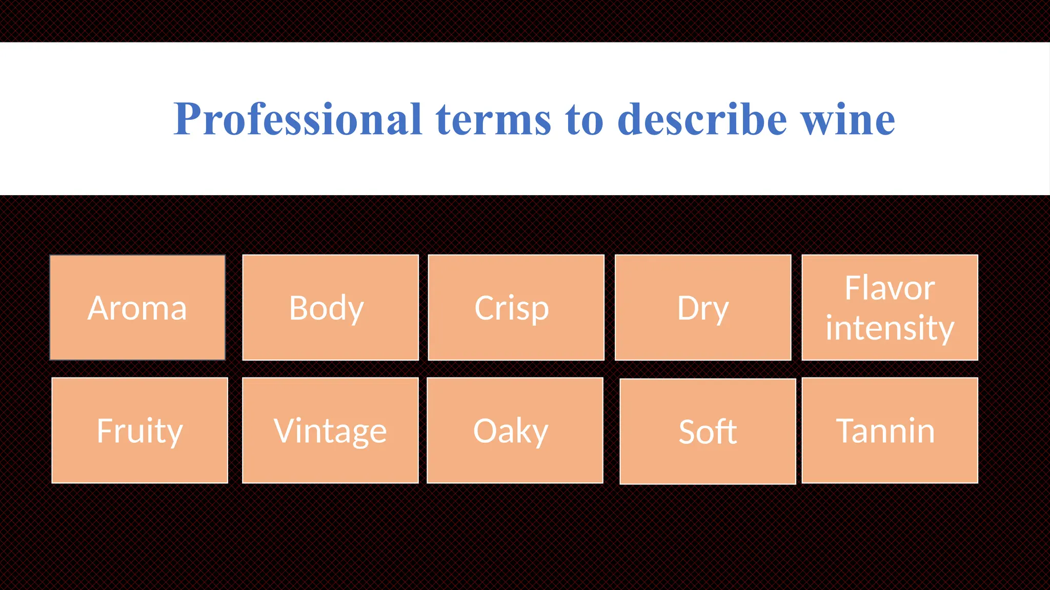 Wine presentation with description ppt full | PPT