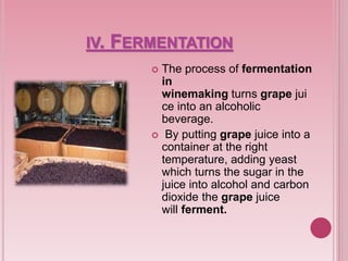 Wine production and its applications | PPTX