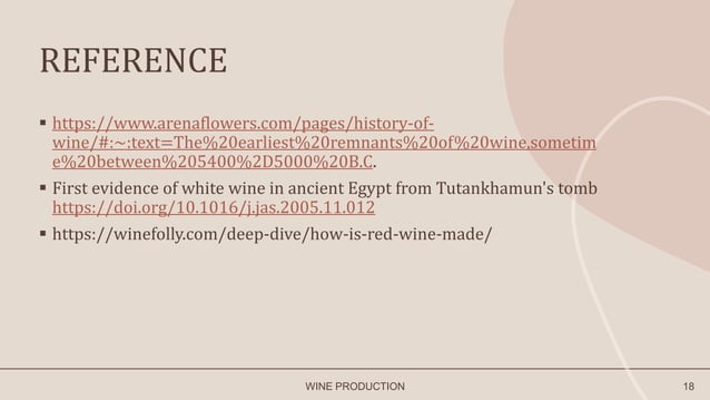WINE PRODUCTION ppt.pptx | Alcoholic Beverages | Food & Drink
