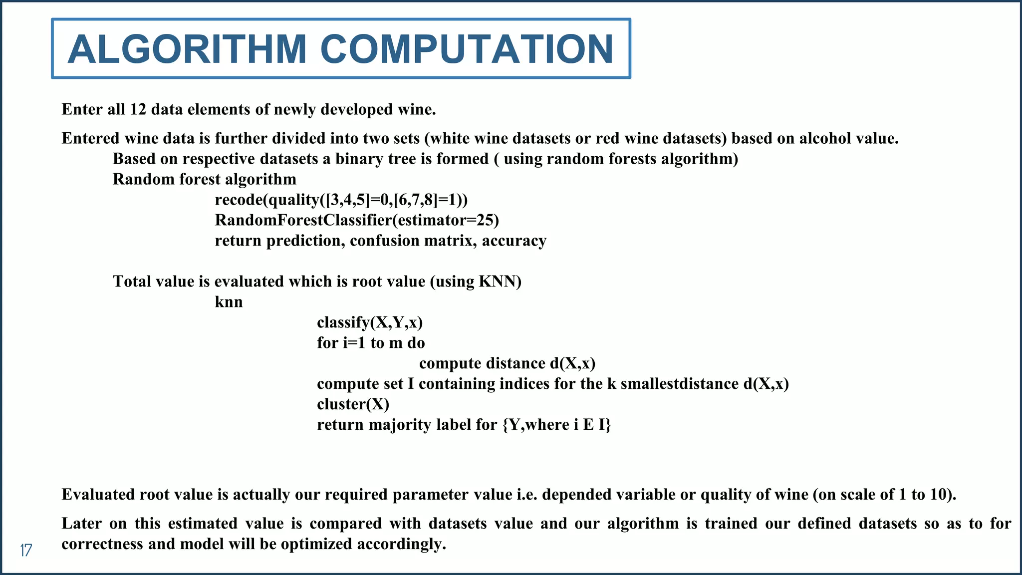 Wine Quality Analysis Using Machine Learning | PPTX