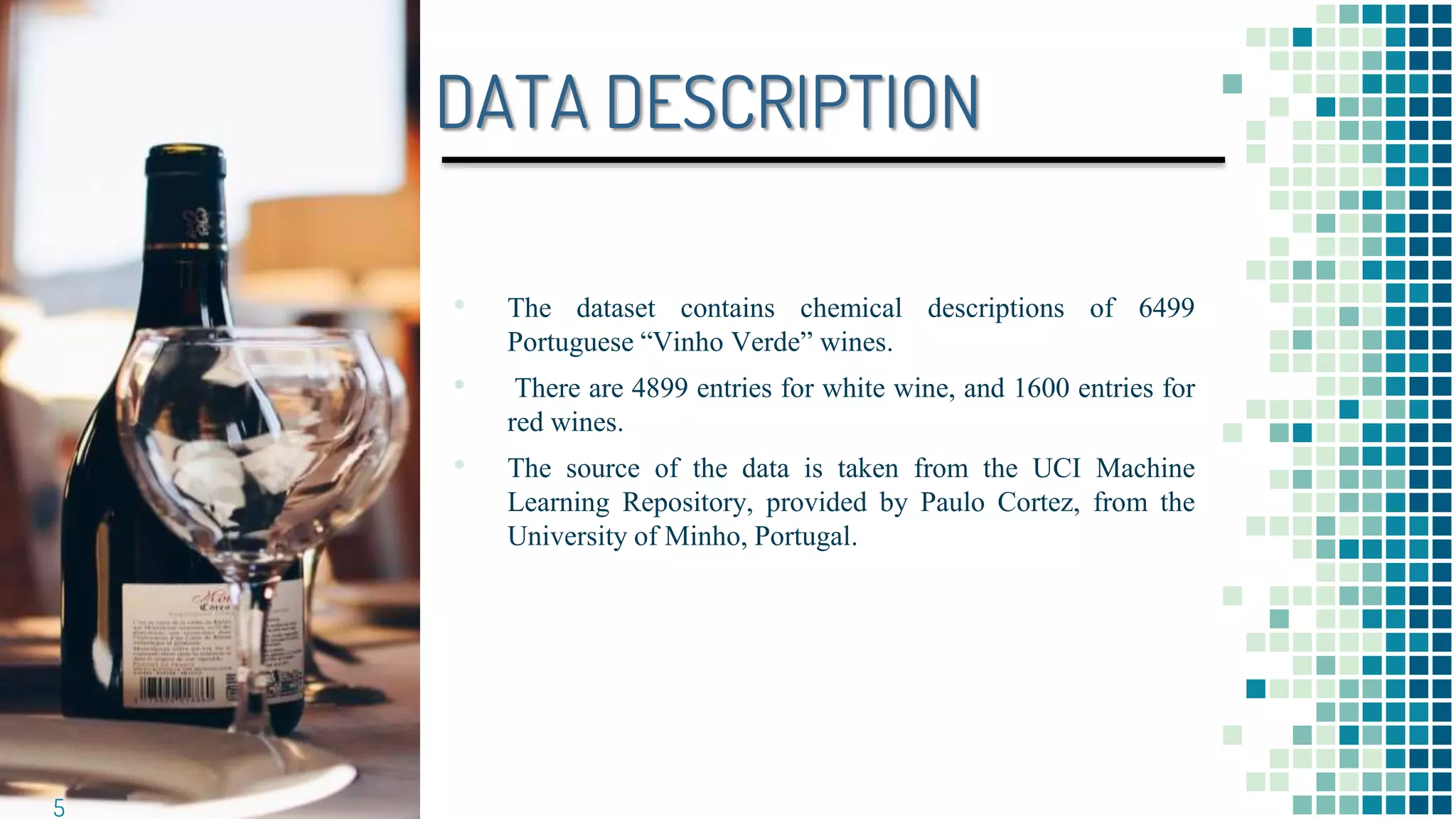 Wine Quality Analysis Using Machine Learning | PPTX