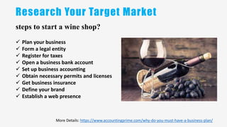 Wine retail business plan | PPTX