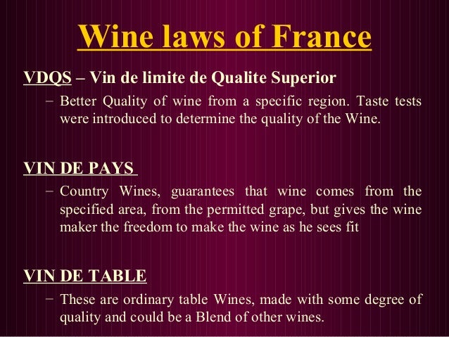 French Wine Terms