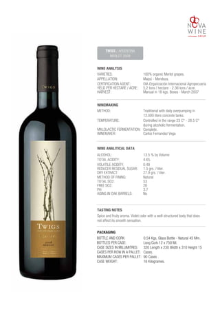 Wine sell sheet | PDF