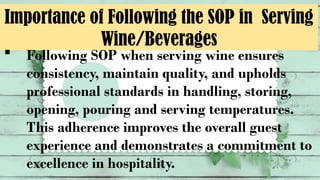 WINE SERVICE.pptx GUIDLINE IN SERVING WINE | PPTX