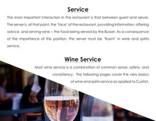 Restaurant Wine & Spirits Service: The Basics | PDF