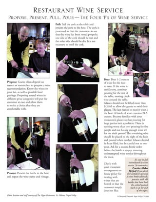 Wine service training | PDF | Gardening | Home & Garden