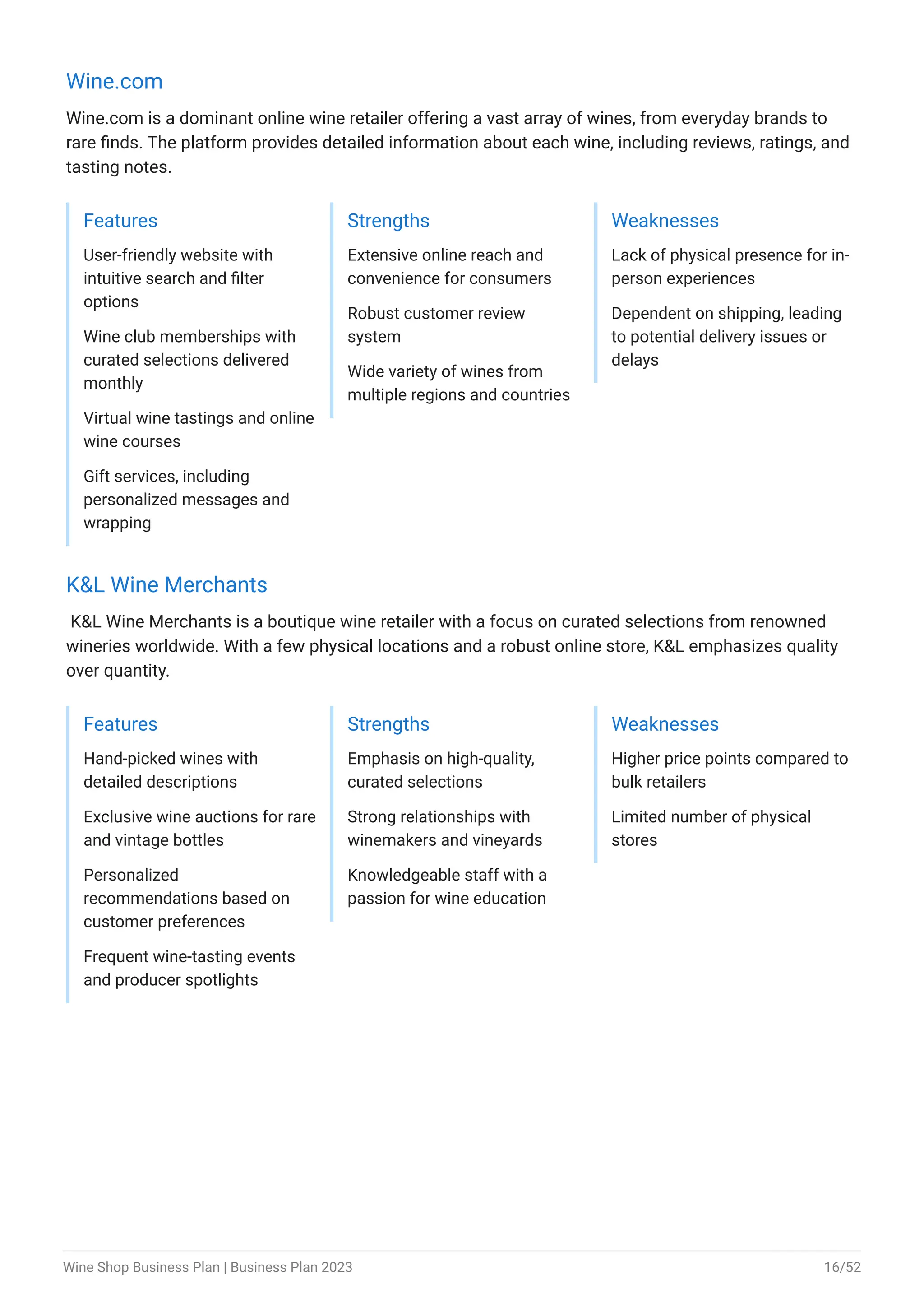 Wine Shop Business Plan Example | Upmetrics | PDF